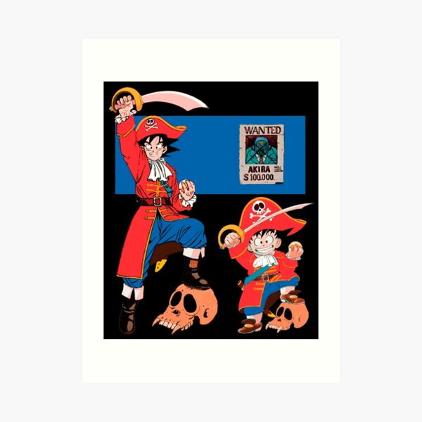 "Dragon Ball - Goku, the Saiyan Pirate Classic ." Art Print for Sale by ...