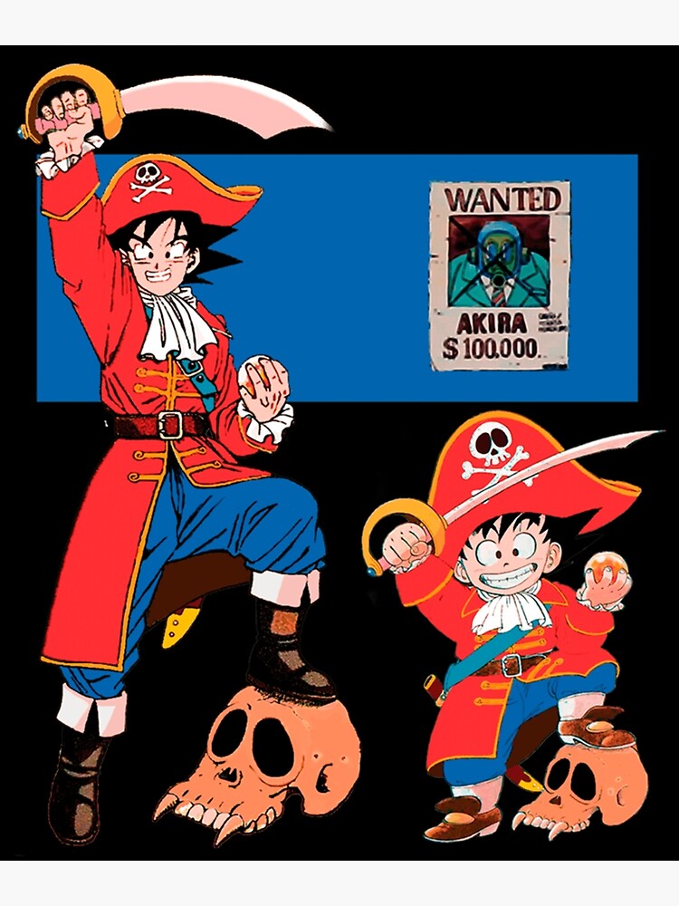 "Dragon Ball - Goku, the Saiyan Pirate Classic ." Art Print for Sale by ...