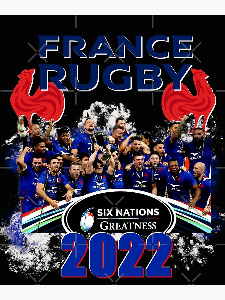 Franch Rugby Les Bleus Rugby Legends 6 Nations Rugby Poster vendu par ...