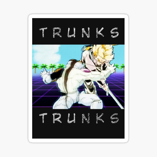 "Dragon Ball - Trunks Slices Frieza Classic ." Sticker by javedmlkeasr ...