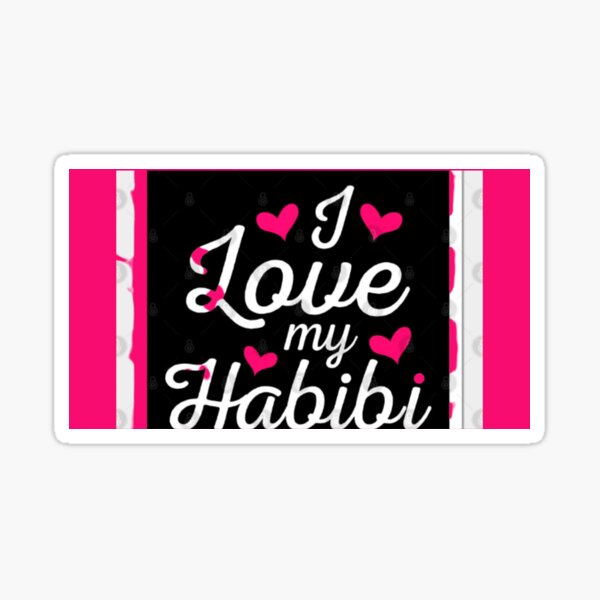 "Habibi Design" Sticker for Sale by MypaShop | Redbubble
