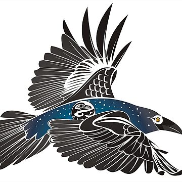 "The Raven" Sticker for Sale by colorfulbundles | Redbubble