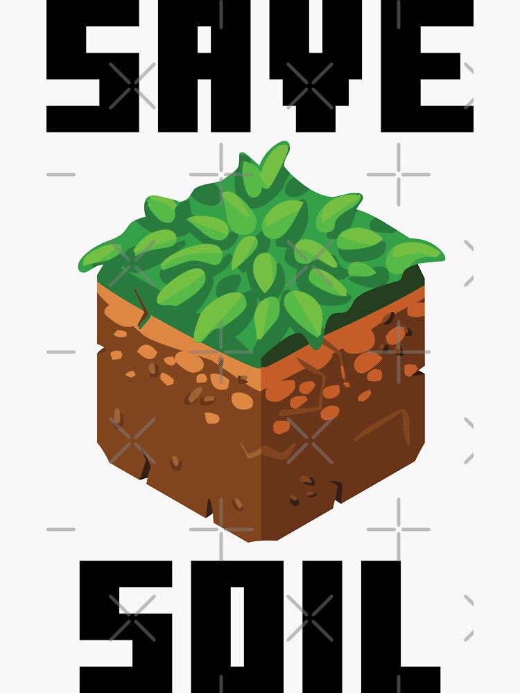 "Save Soil" Sticker by Boomroom | Redbubble