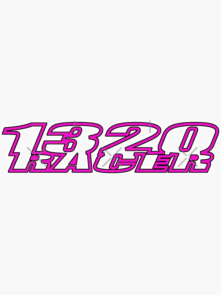 "1320Racer Pink logo Fab Fotos original" Sticker for Sale by ...