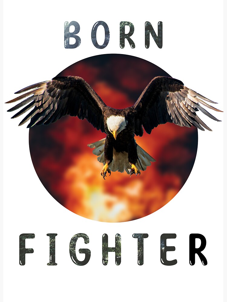 "We are Born Fighter" Sticker by i-am-akd | Redbubble