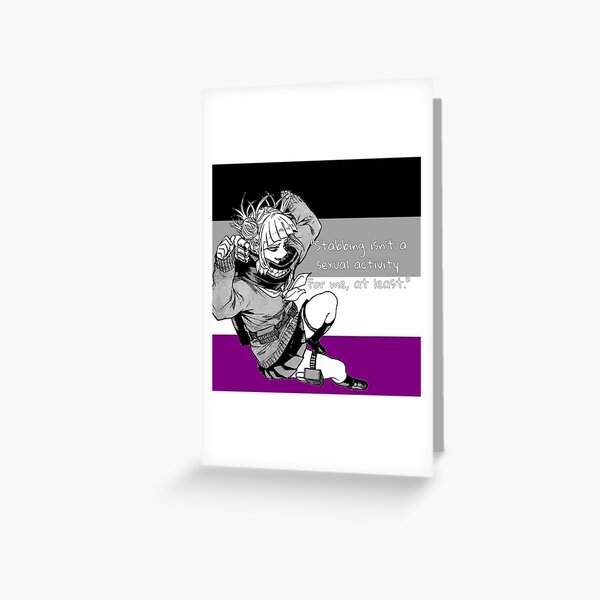 "My Hero Academia Toga Himiko Asexual Pride Flag" Greeting Card by ...