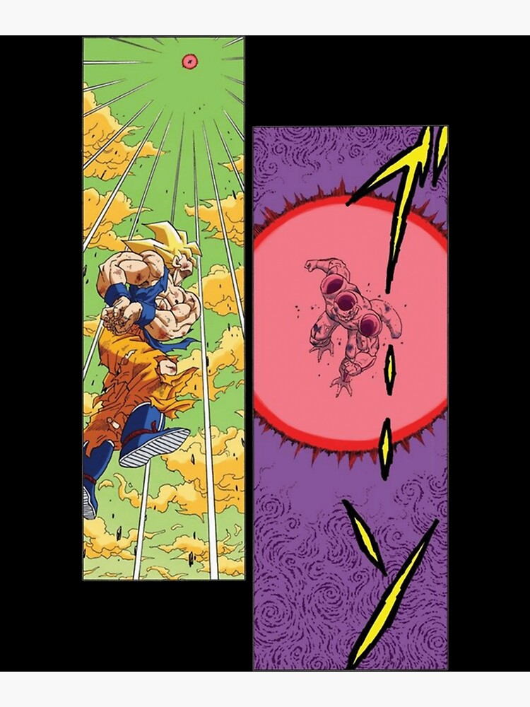 "goku vs frieza on a destroyed planet namek Classic ." Art Print by ...