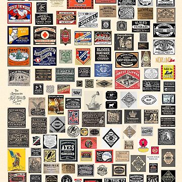"Ultimate Axe Label Poster" Sticker for Sale by Wanderlust Designs ...
