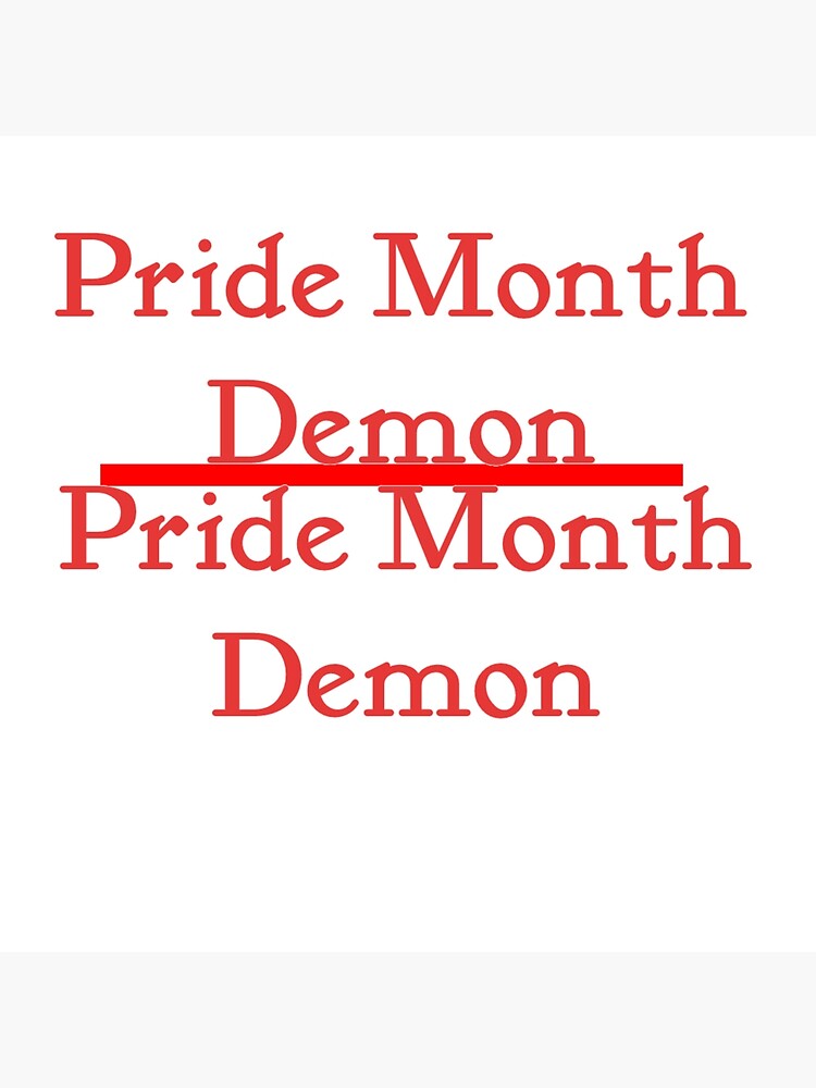 "Pride Month Demon" Poster for Sale by XLIAMMM | Redbubble