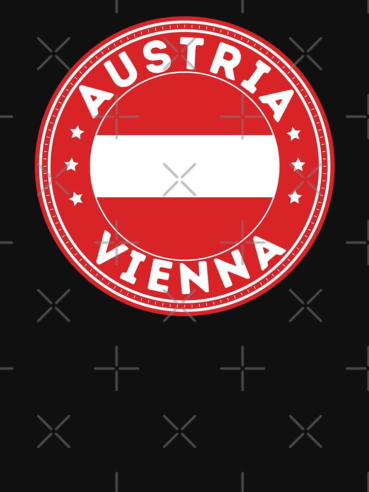 "Vienna Austrian Flag" T-shirt for Sale by worldpopulation | Redbubble ...