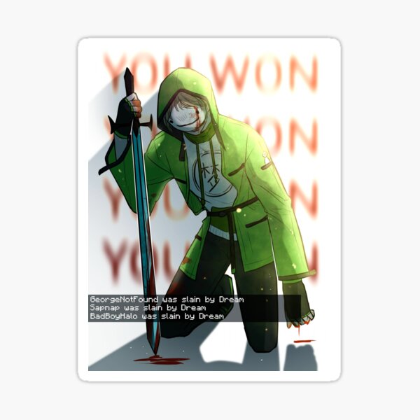 "you won" Sticker by aubreemann | Redbubble