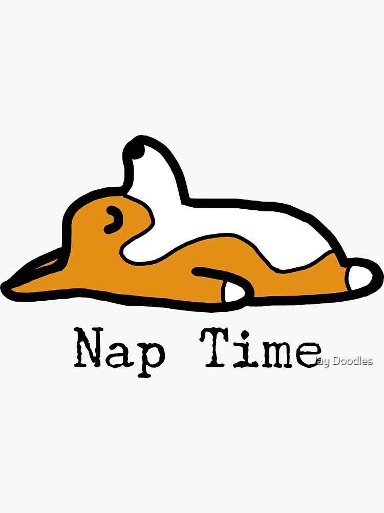 "Nap Time" Sticker for Sale by jayillustration | Redbubble