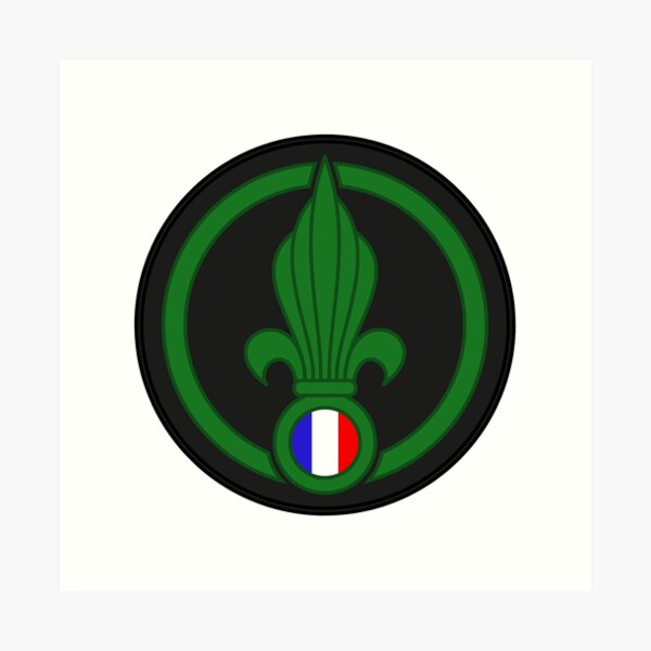 "French Foreign Legion Insignia" Art Print by sirglennbo | Redbubble
