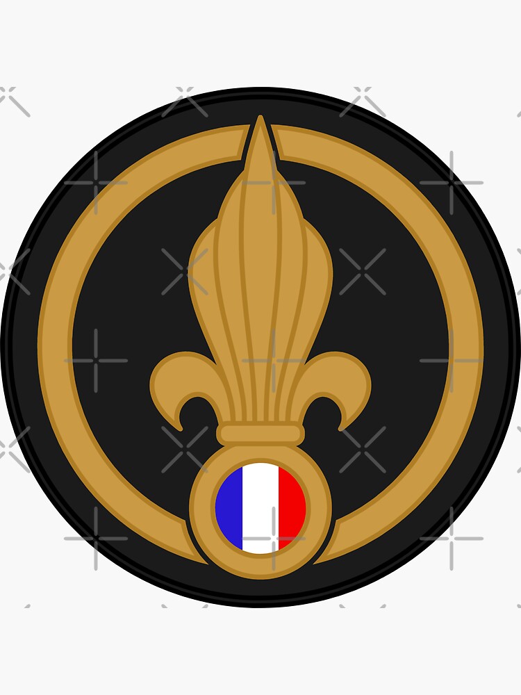 "French Foreign Legion Insignia" Sticker for Sale by sirglennbo | Redbubble