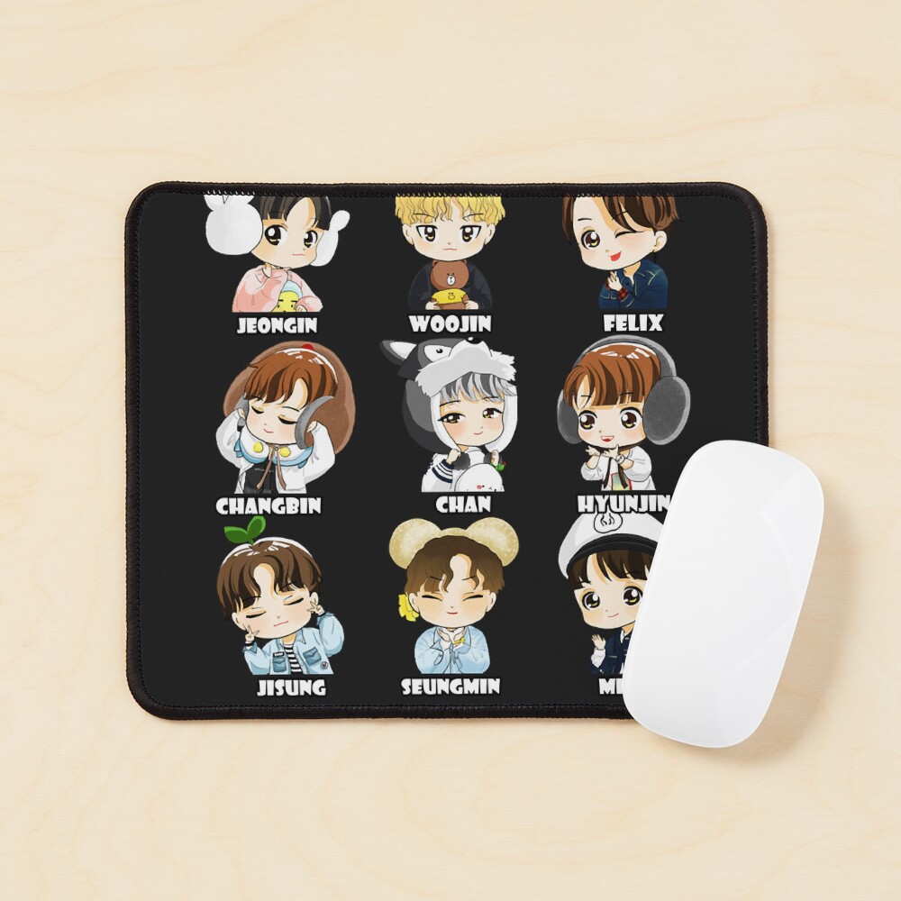 "Kpop stray kids chibi all members classic t shirt" Poster for Sale by ...