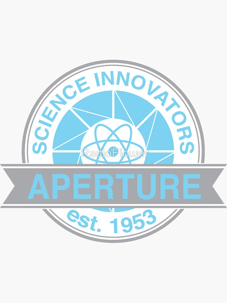 "Aperture Science Innovators" Sticker for Sale by RadioFlower | Redbubble