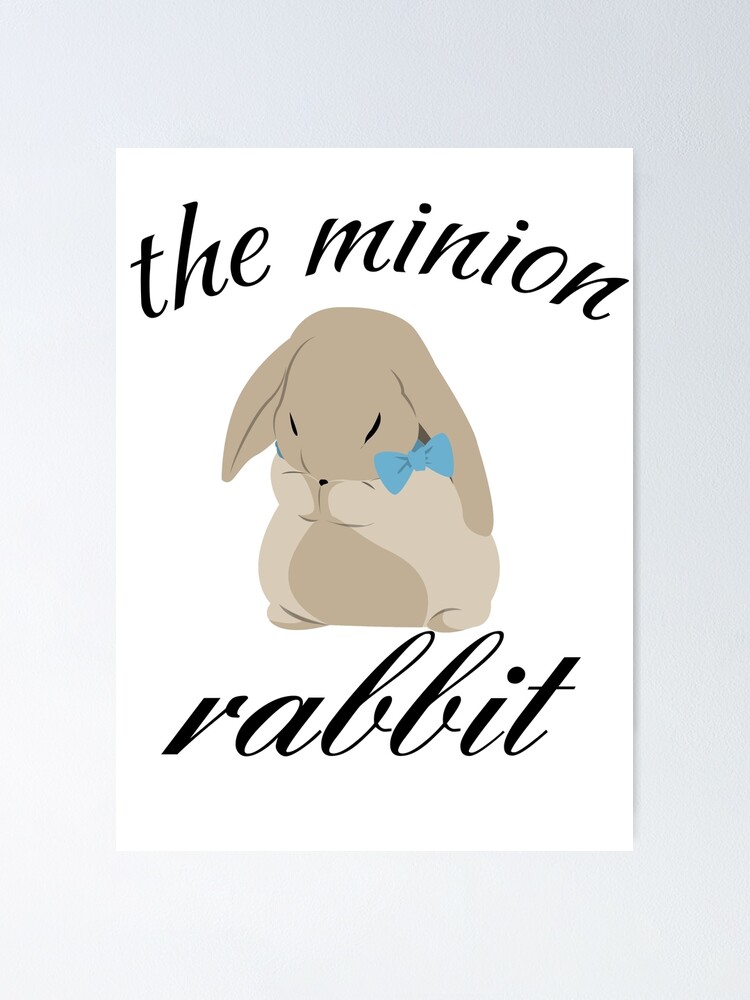 "the minion rabbit" Poster for Sale by dessin-art12 | Redbubble