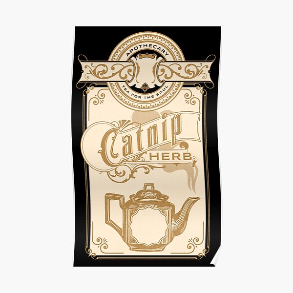 "Catnip Healing Herbs Herbal herbalism labels Apothecary" Poster for ...