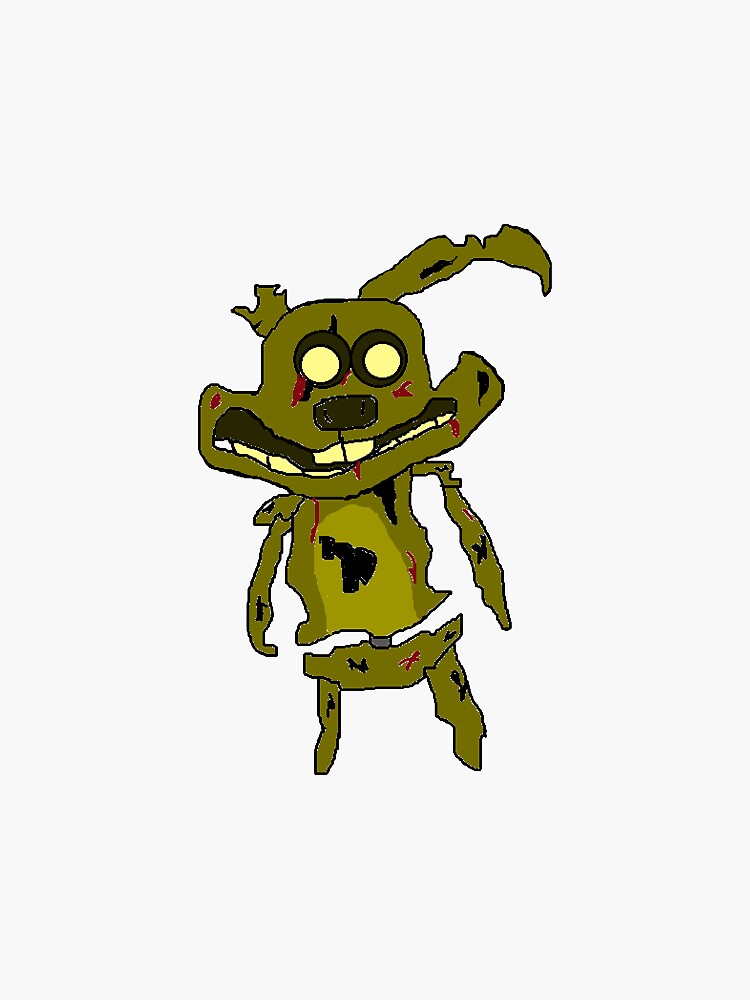 "Springtrap " Sticker by Charchartheduck | Redbubble