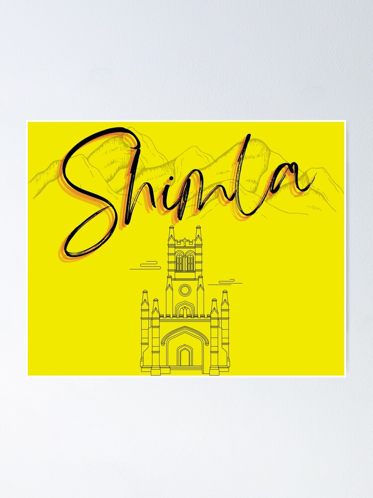 "Design for Mountain lovers Shimla" Poster for Sale by iamdineshthakur ...