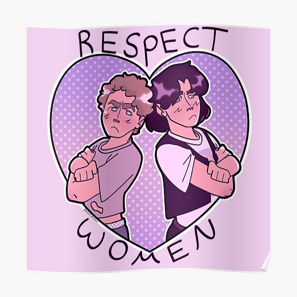 "Respect Women" Poster for Sale by MOOtanuki | Redbubble