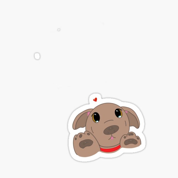 "puppy boop" Sticker by twofri3s | Redbubble
