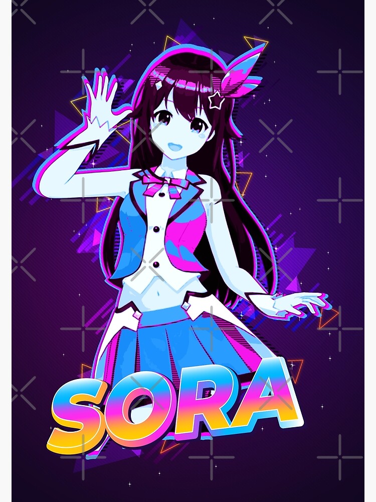 Poster « Tokyo Sora | Hololive Vtuber », par Fish6SticksP | Redbubble