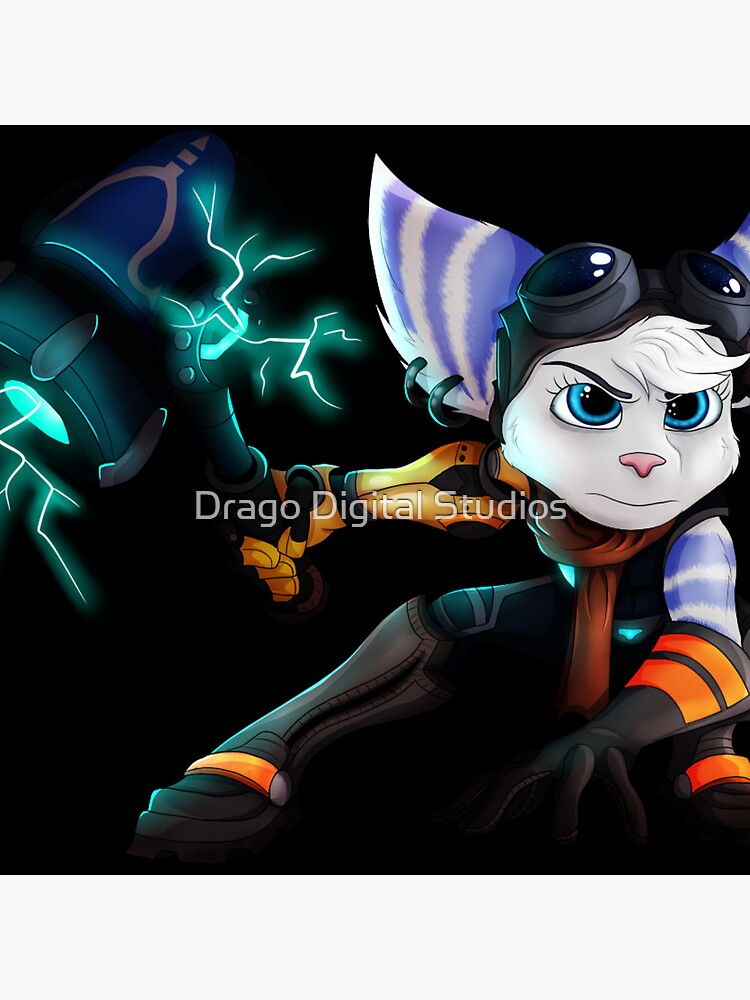 "Rivet, Lombax Girl - Rift Apart" Throw Pillow for Sale by ...