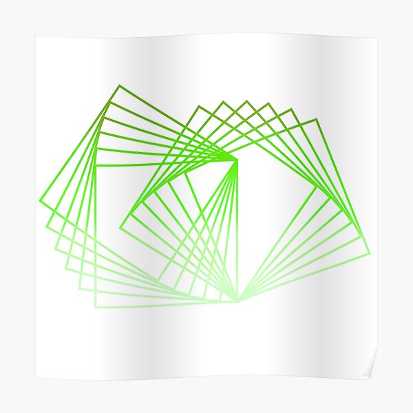 "Multi Squares, Colorful Squares, Neon Green - W01" Poster for Sale by ...