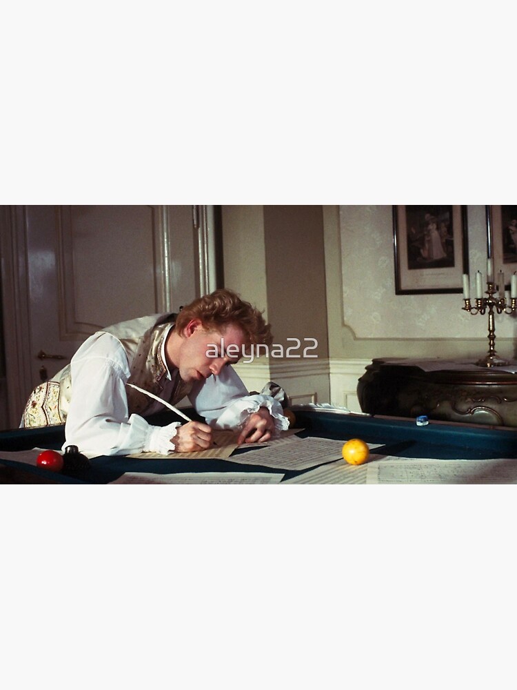 "Amadeus Composing at Pool Table" Sticker by aleyna22 | Redbubble