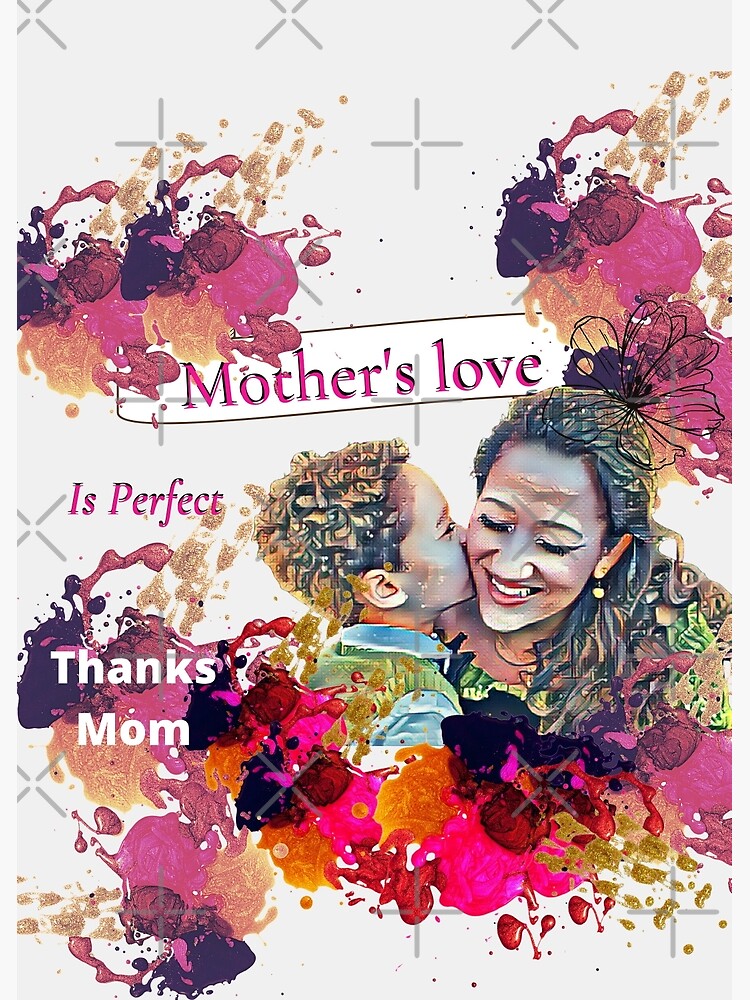 Lámina fotográfica «Feliz día de la madre --- El amor de una madre es ...