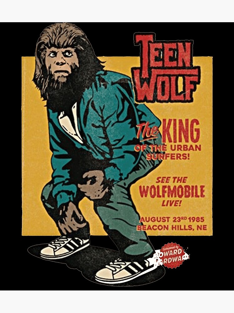 "teen wolf 80s cult classic" Poster for Sale by shopKJNJS | Redbubble