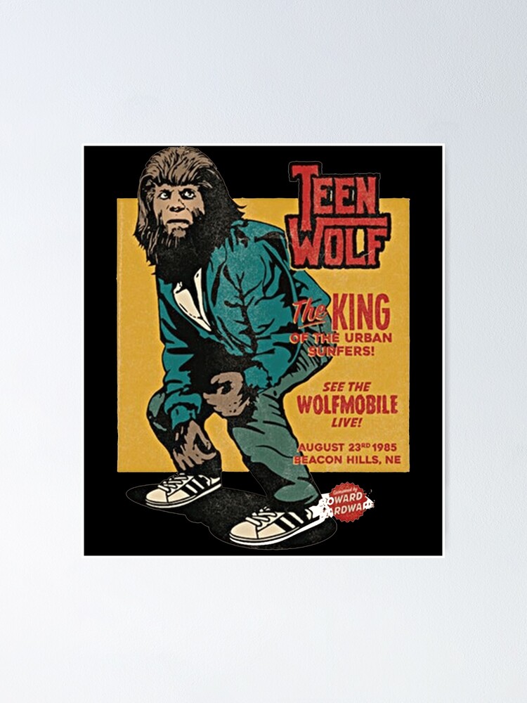 "teen wolf 80s cult classic" Poster for Sale by shopKJNJS | Redbubble