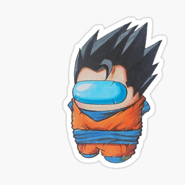 "Imposter Sus Saiyan Gohan" Sticker by ApexArtz | Redbubble