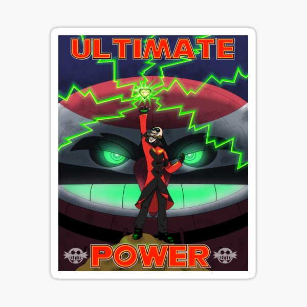 "Ultimate Power" Sticker for Sale by Psi-Baka-Onna | Redbubble