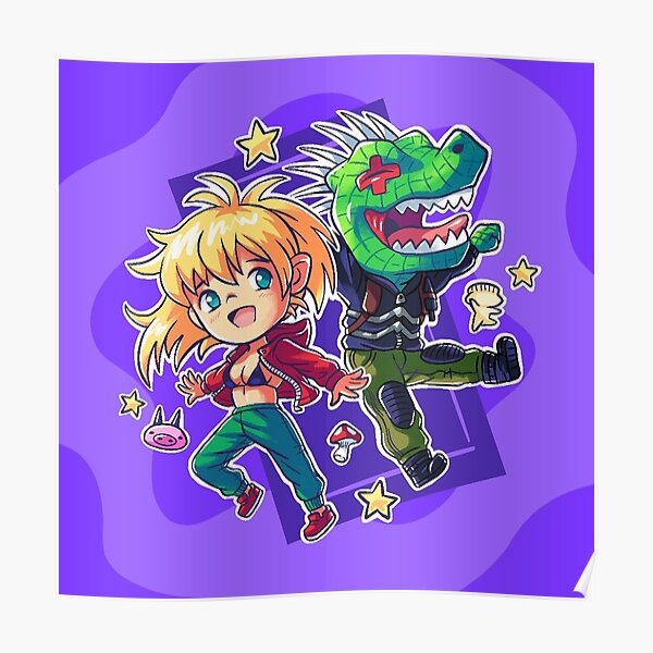 "Caiman & Nikaido" Poster for Sale by MakoDoodles | Redbubble