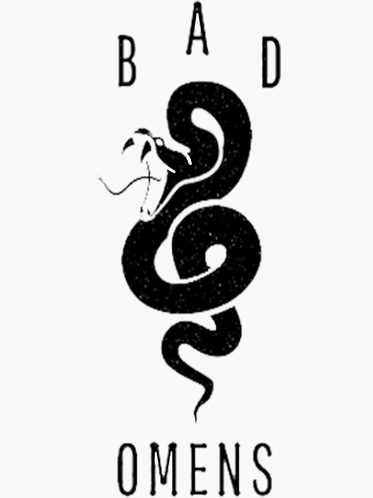 "Bad Omens" Sticker by satekeret | Redbubble
