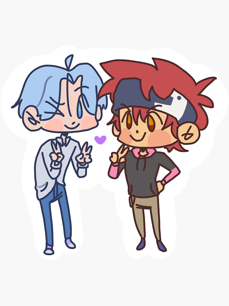 Pegatina «Reki y Langa chibi sticker Sk8 the Infinity» de zephyrcal ...