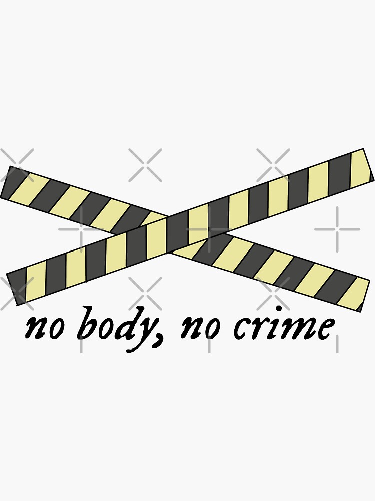 "No Body No Crime Evermore Taylor Swift" Sticker by maureenpollock ...
