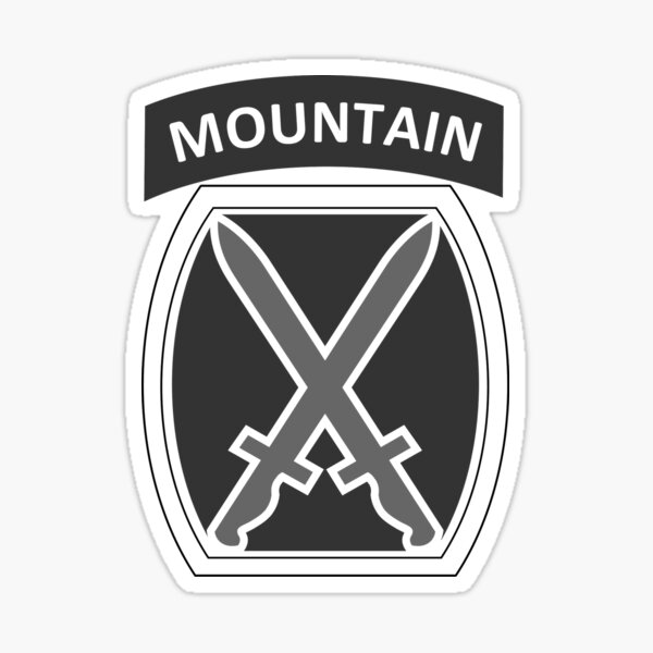 "10th Mountain Division" Sticker for Sale by Joshua King | Redbubble