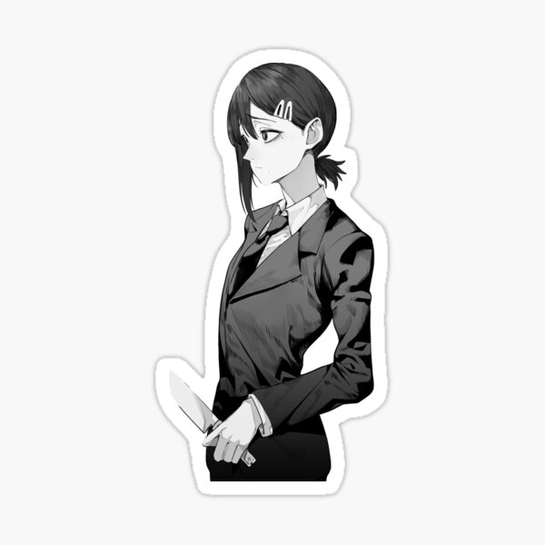 "Kobeni - chainsaw man" Sticker for Sale by Aissam9090 | Redbubble