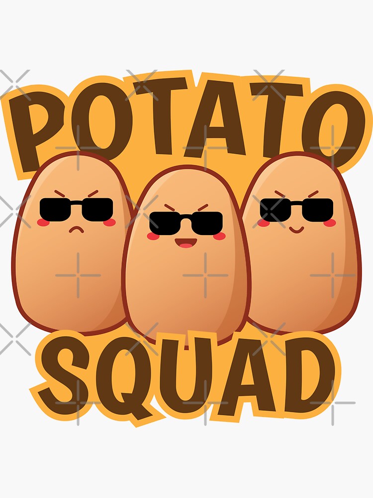 "Potato Squad" Sticker for Sale by INAEART | Redbubble