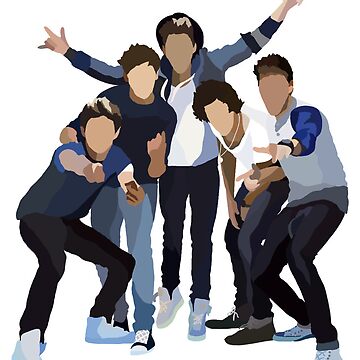 "One Direction Print" Sticker for Sale by georgiamdesigns | Redbubble