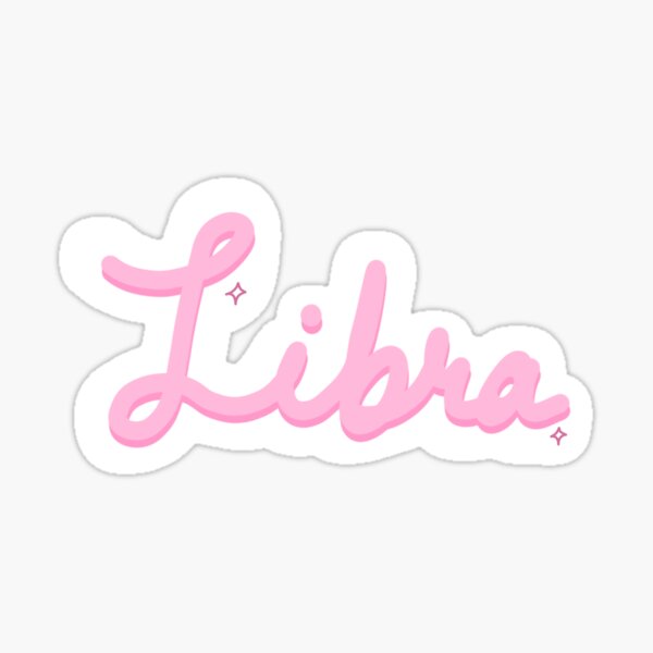 "Libra" Sticker by Caliedit | Redbubble