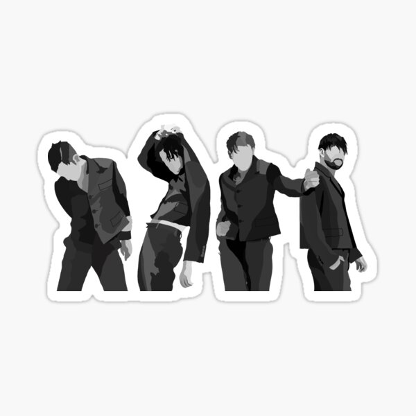 "The 1975 Print" Sticker for Sale by georgiamdesigns | Redbubble