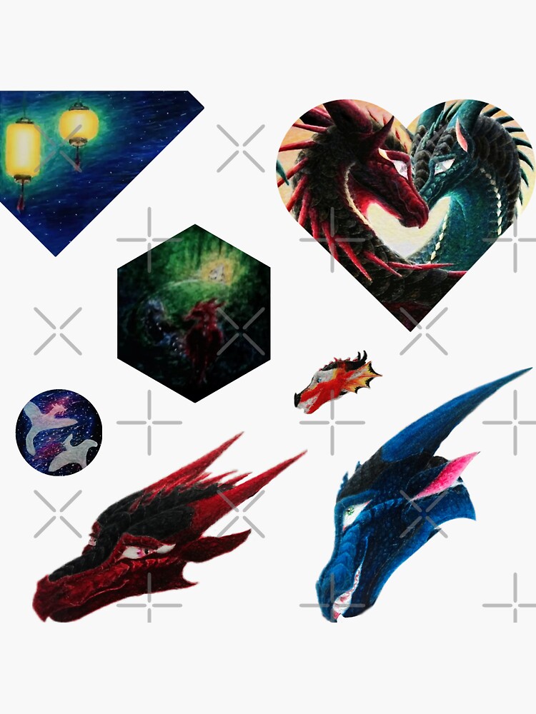 "Nebula and Starfall Sticker Pack" Sticker for Sale by Lycoris-art ...