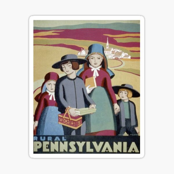 "Rural Pennsylvania Amish Country Art Lancaster PA" Sticker for Sale by ...