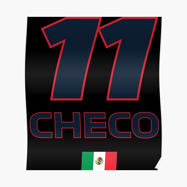 "Checo Perez Red Bull Racing Sticker" Poster for Sale by anettem46 ...