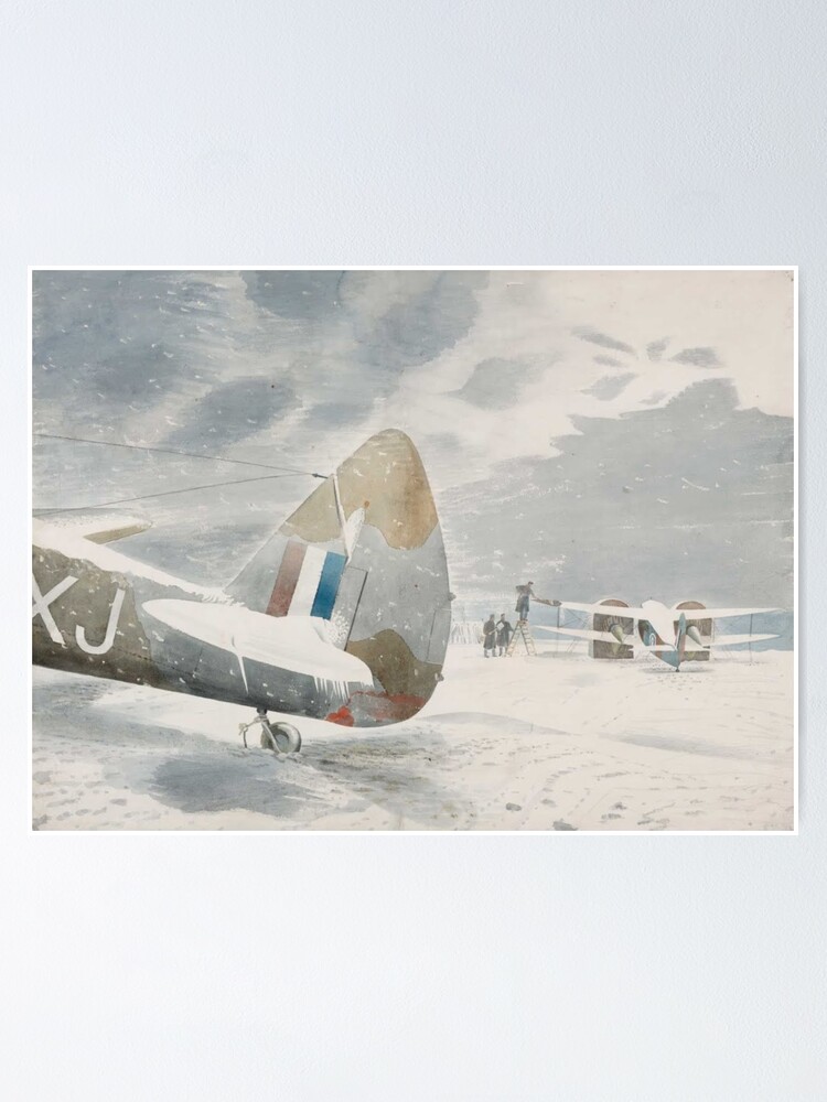 "Eric Ravilious - De-Icing Aircraft" Poster by BlessedArtt | Redbubble