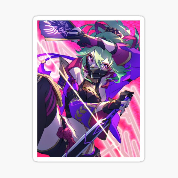 "Kuki Shinobu Genshin Impact II" Sticker by genshinwaifus | Redbubble